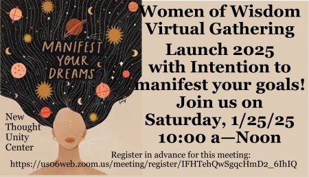 1/25/2025 Women of Wisdom Virtual Gathering | New Thought Unity Center